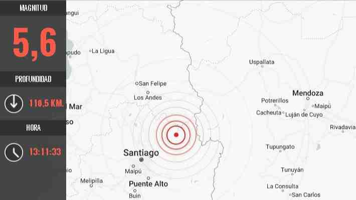 Sismo De Magnitud 5 3 Se Registra En La Zona Central Del País Y Onemi