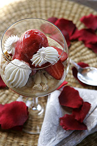 Copón de helado de las tres leches